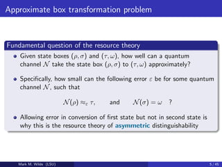 Resource theory of asymmetric distinguishability | PPT