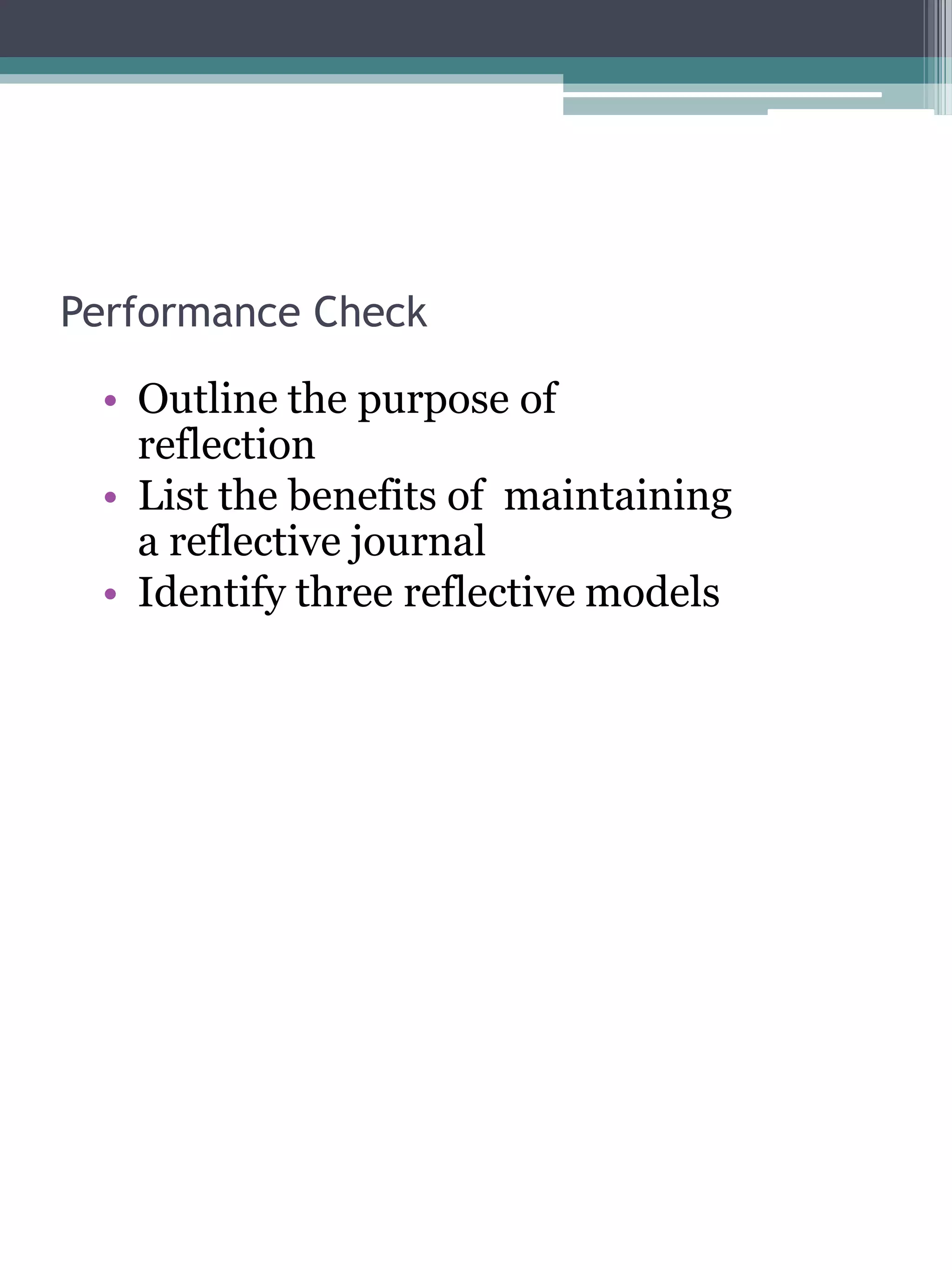 Resource 1 reflective journals | PPTX