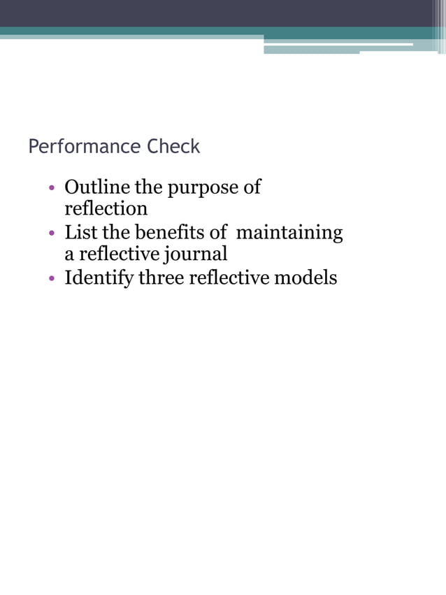 Resource 1 reflective journals | PPTX