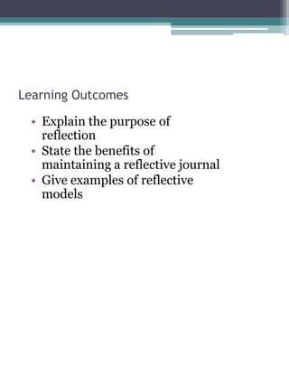 Resource 1 reflective journals | PPTX