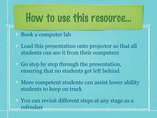 Year 1 Literacy- 'A How to Guide' for Microsoft Word | PPT