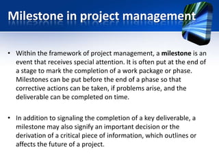 Milestones | PPTX
