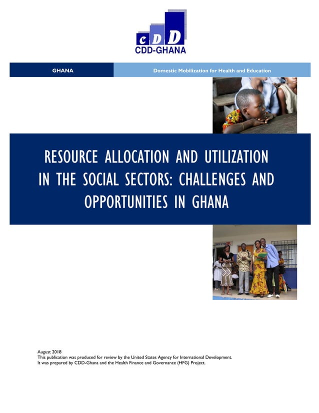 Resource Allocation and Utilization in the Health and Education Sectors ...