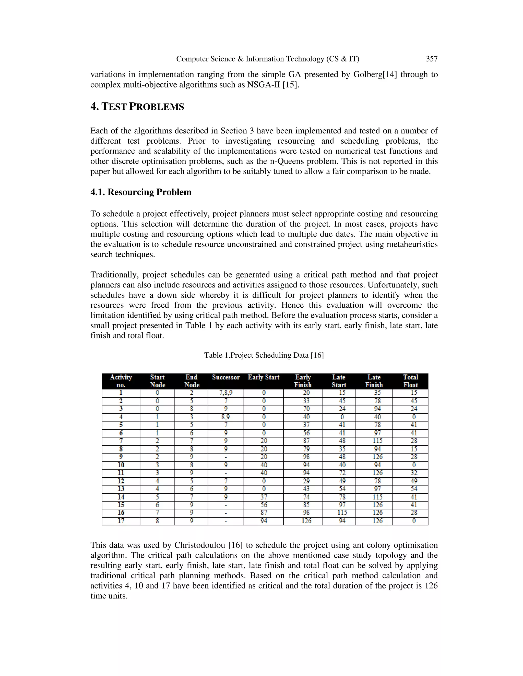 Resource Allocation Using Metaheuristic Search | PDF | Computer Software and Applications ...
