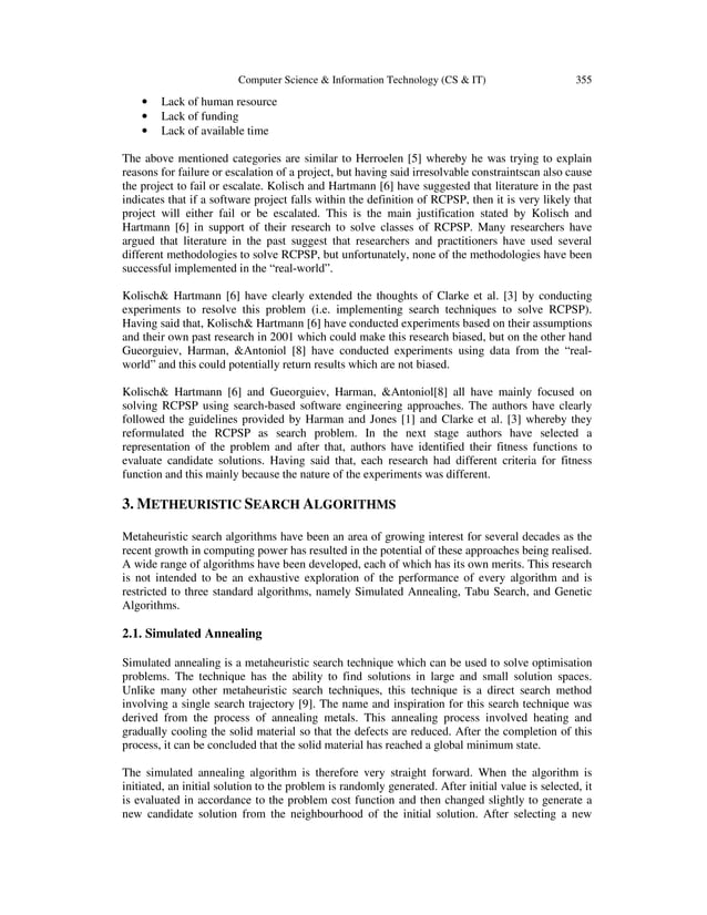 Resource Allocation Using Metaheuristic Search Pdf Computer Software And Applications
