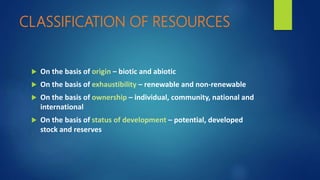 Resource and development | PPTX