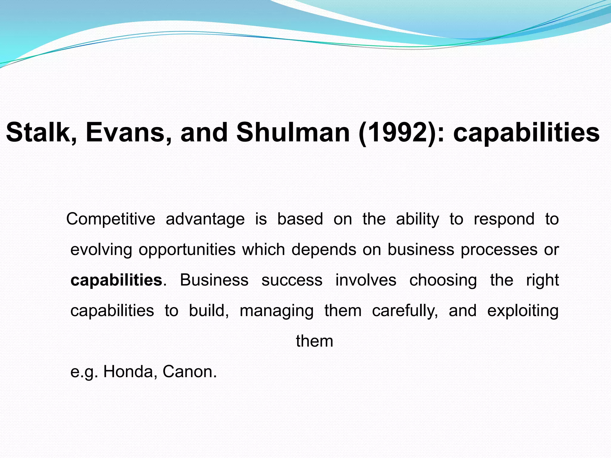 Resource based view of firm | PPTX