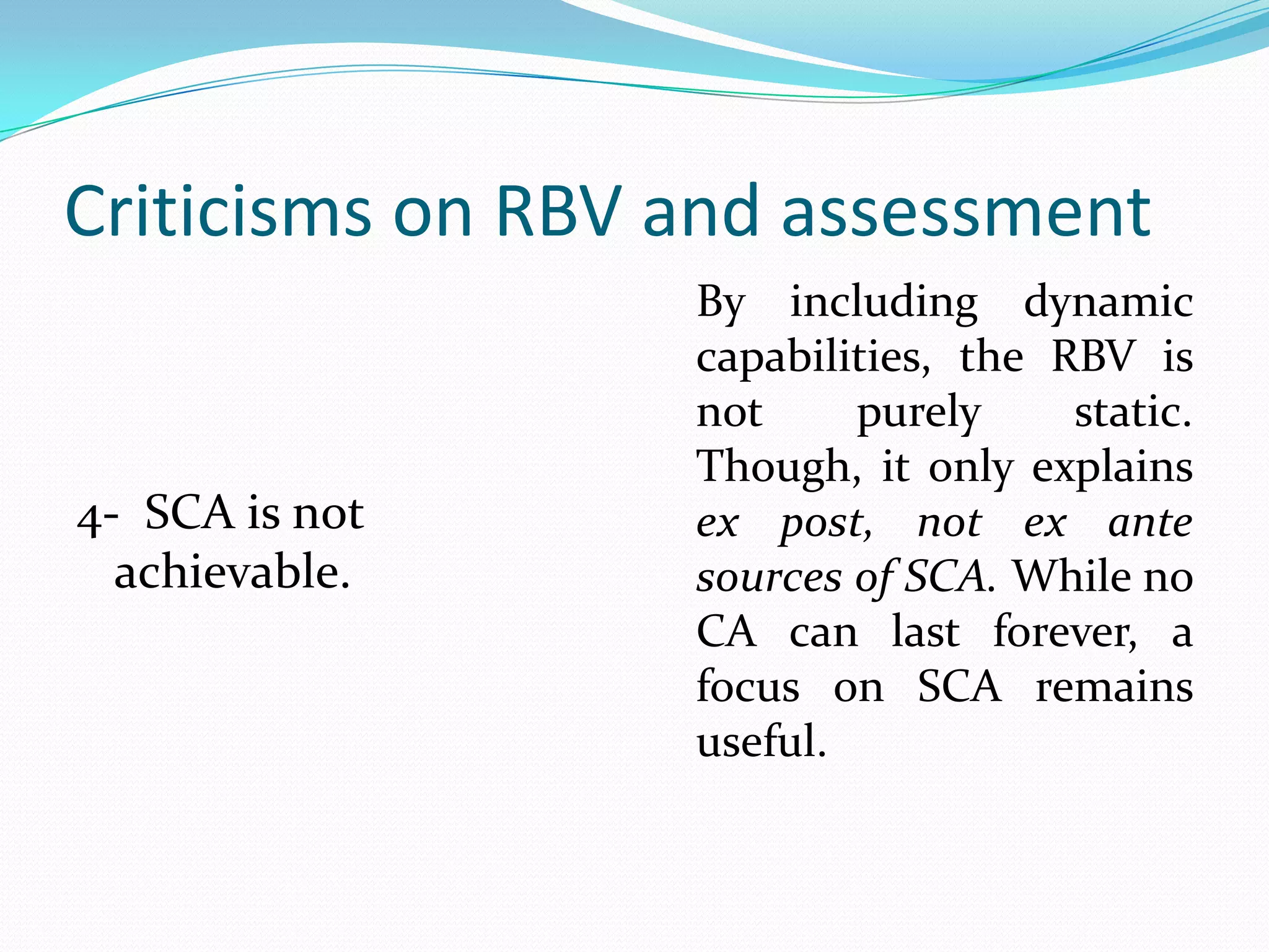 Resource based view of firm | PPTX