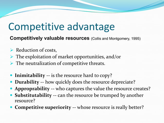 Resource based view of firm | PPTX