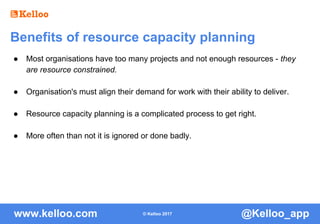 Resource capacity planning guide - best practice, hints, tips | PPT