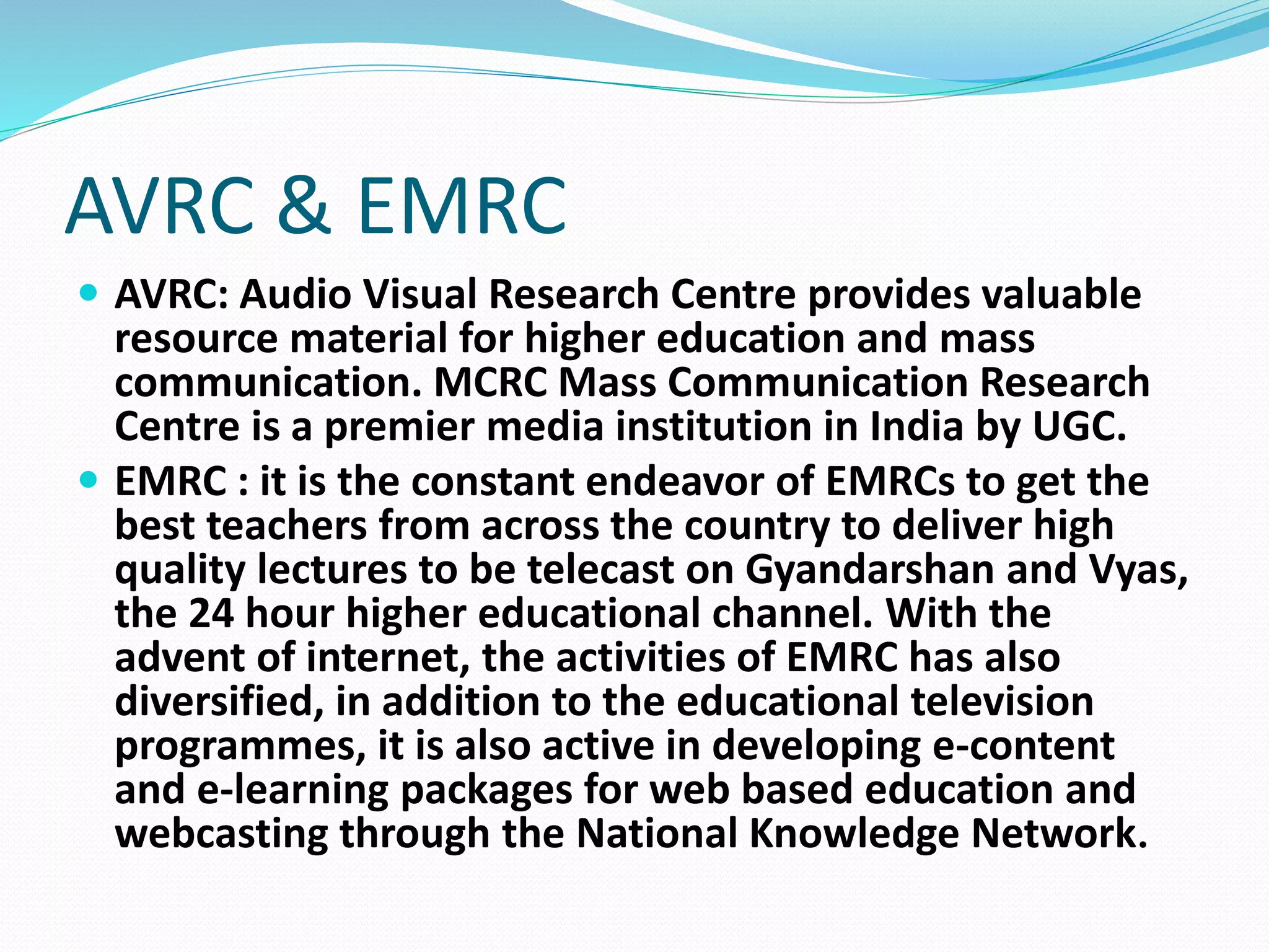 Resource centres for educatonal technology | PPTX
