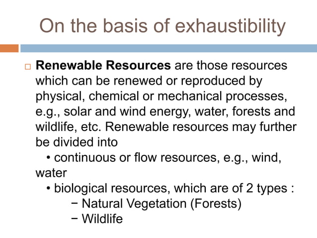 Resource: Concept and Classification | PPTX