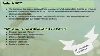 Resource conservation techniques_in_rice_wheat_cropping_system | PPTX