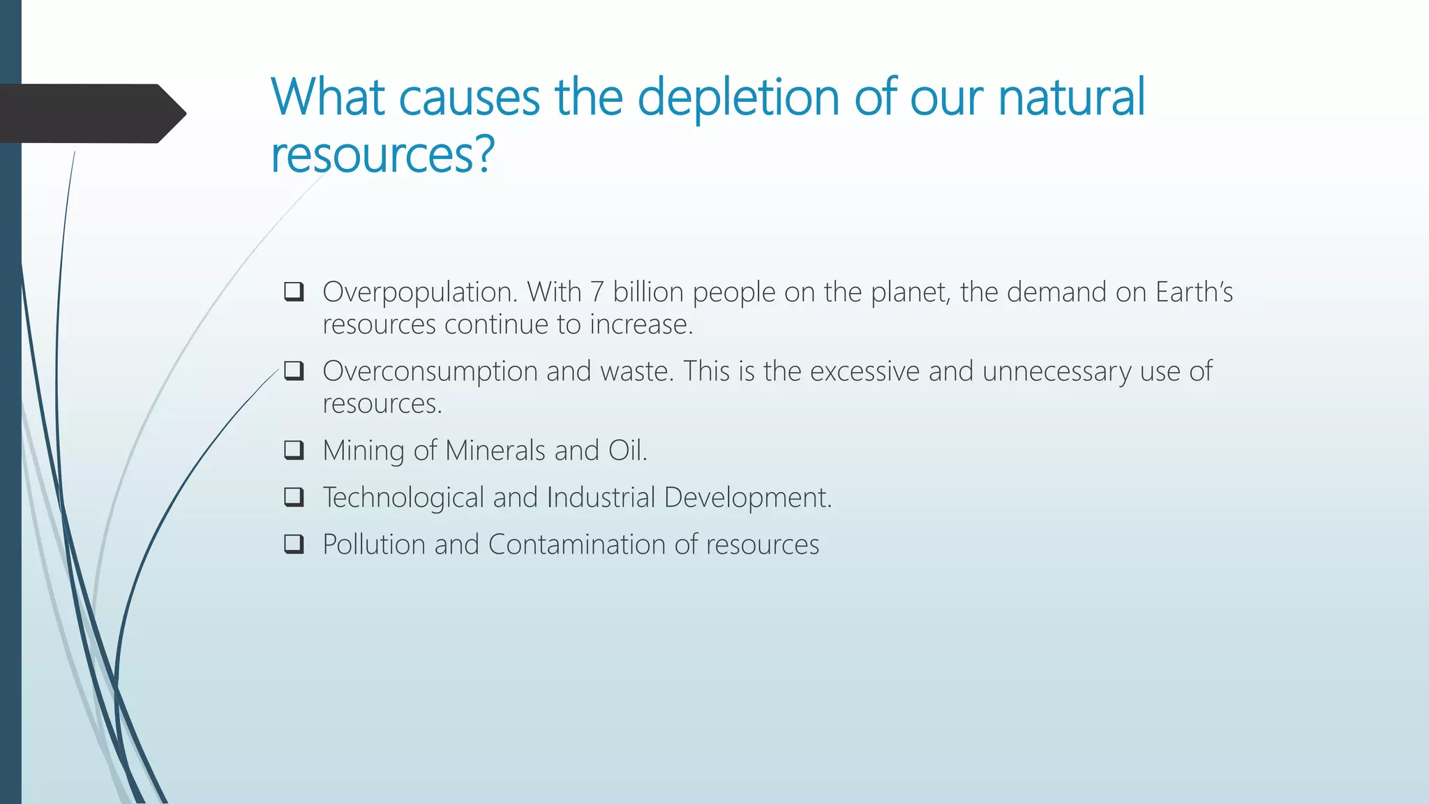 how human population growth affecting resource depletion | PPTX