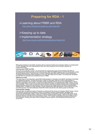 Resource description and access | PDF | Databases | Computer Software ...