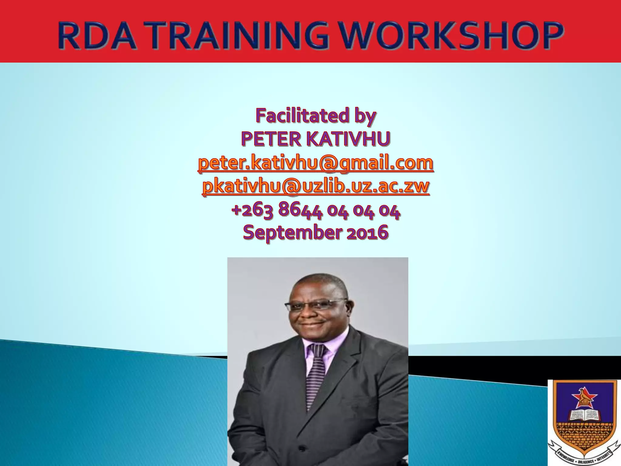 Resource Description and Access at University of Zimbabwe | PPT | Free ...