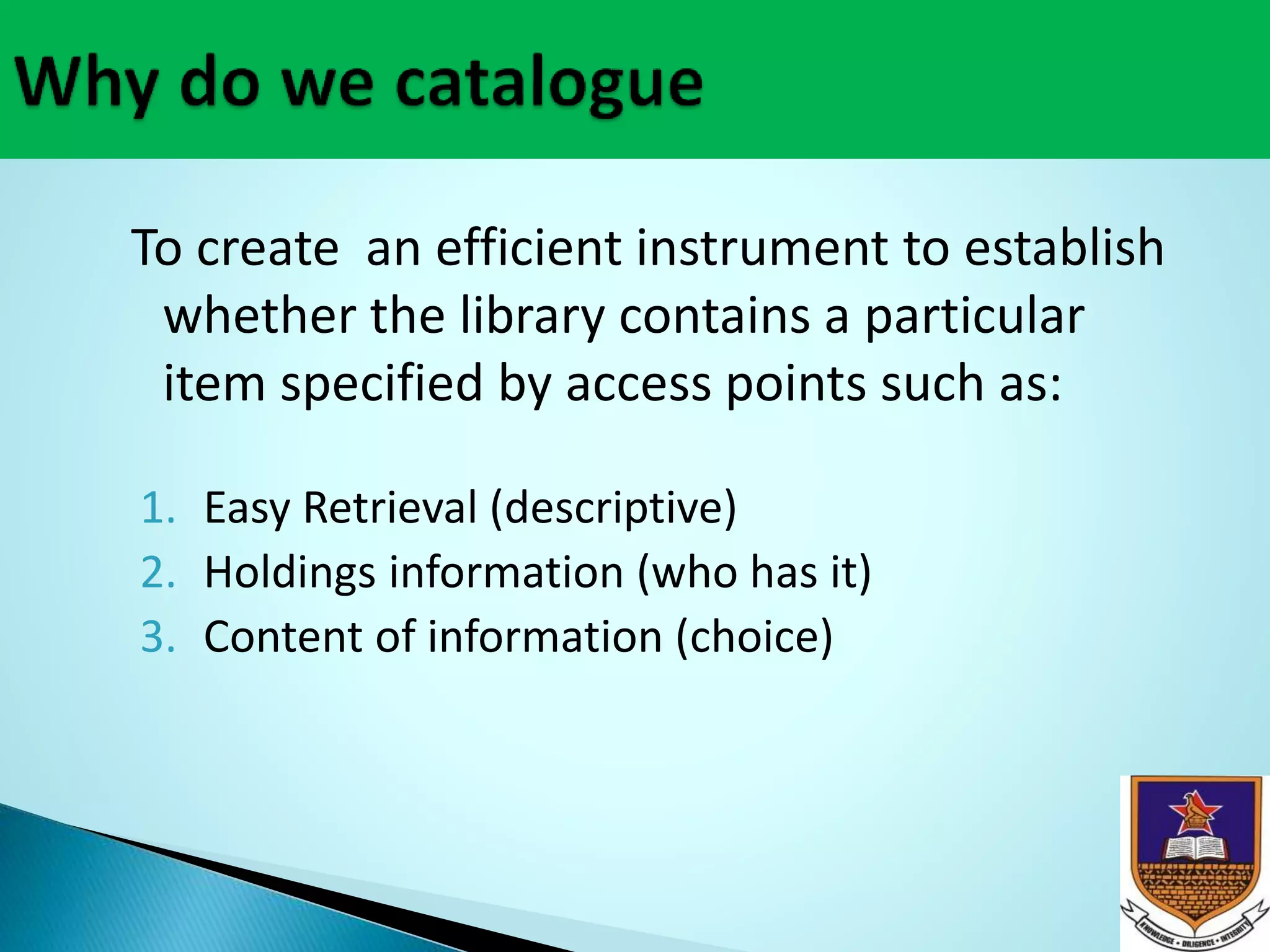 Resource Description and Access at University of Zimbabwe | PPT