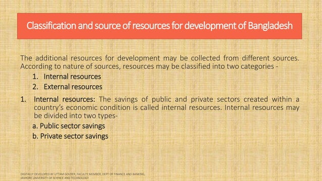 Resource for development | PPT