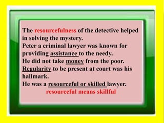 Resourcefulness Synonyms | PPTX