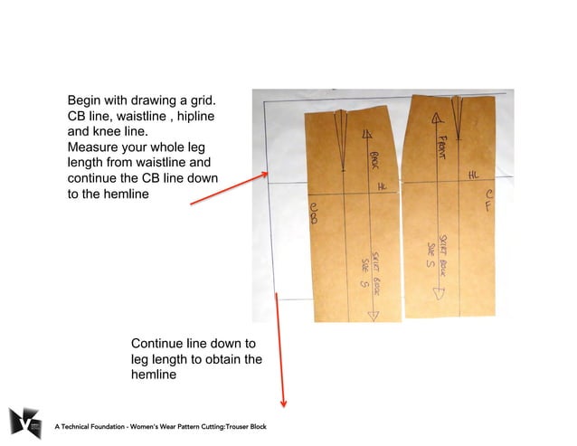 Garment Design & Construction 1 - Trouser Block | PDF | Women\'s ...
