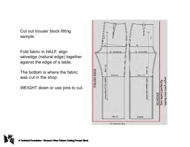 Garment Design & Construction 1 - Trouser Block