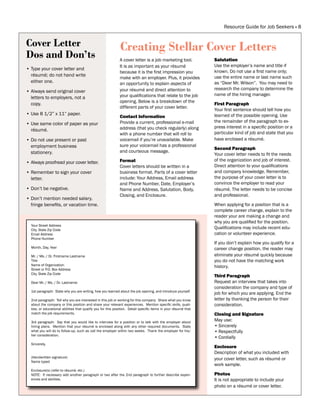 Resource Guide for Job Seekers | PDF