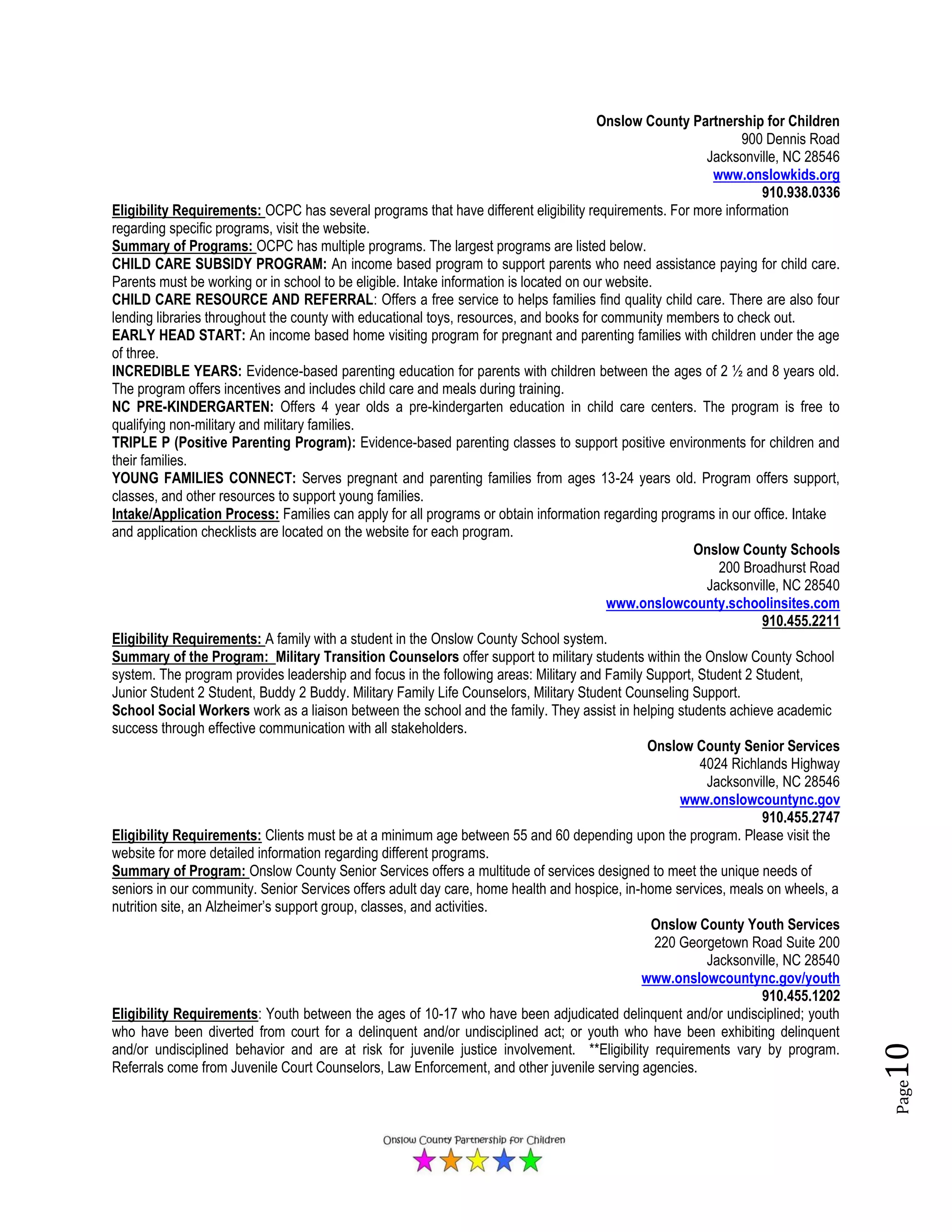 Onslow County Resource Guide | PDF