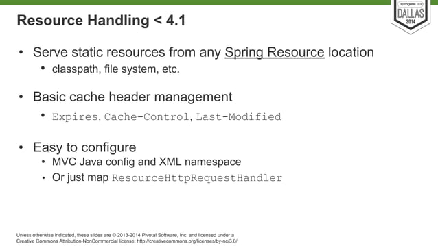Resource Handling in Spring MVC 4.1 | PPT