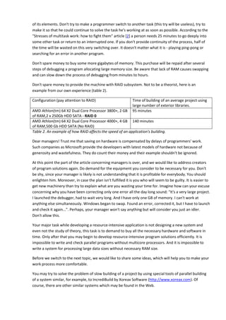 Development of resource-intensive applications in Visual C++ | PDF