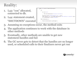 Resource Leaks in Java | PPTX