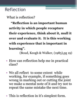 Resource lesson 1 intro to reflective journal ppt | PPTX