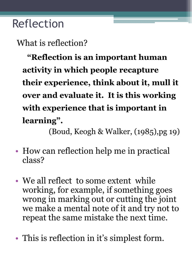 Resource lesson 1 intro to reflective journal ppt | PPTX