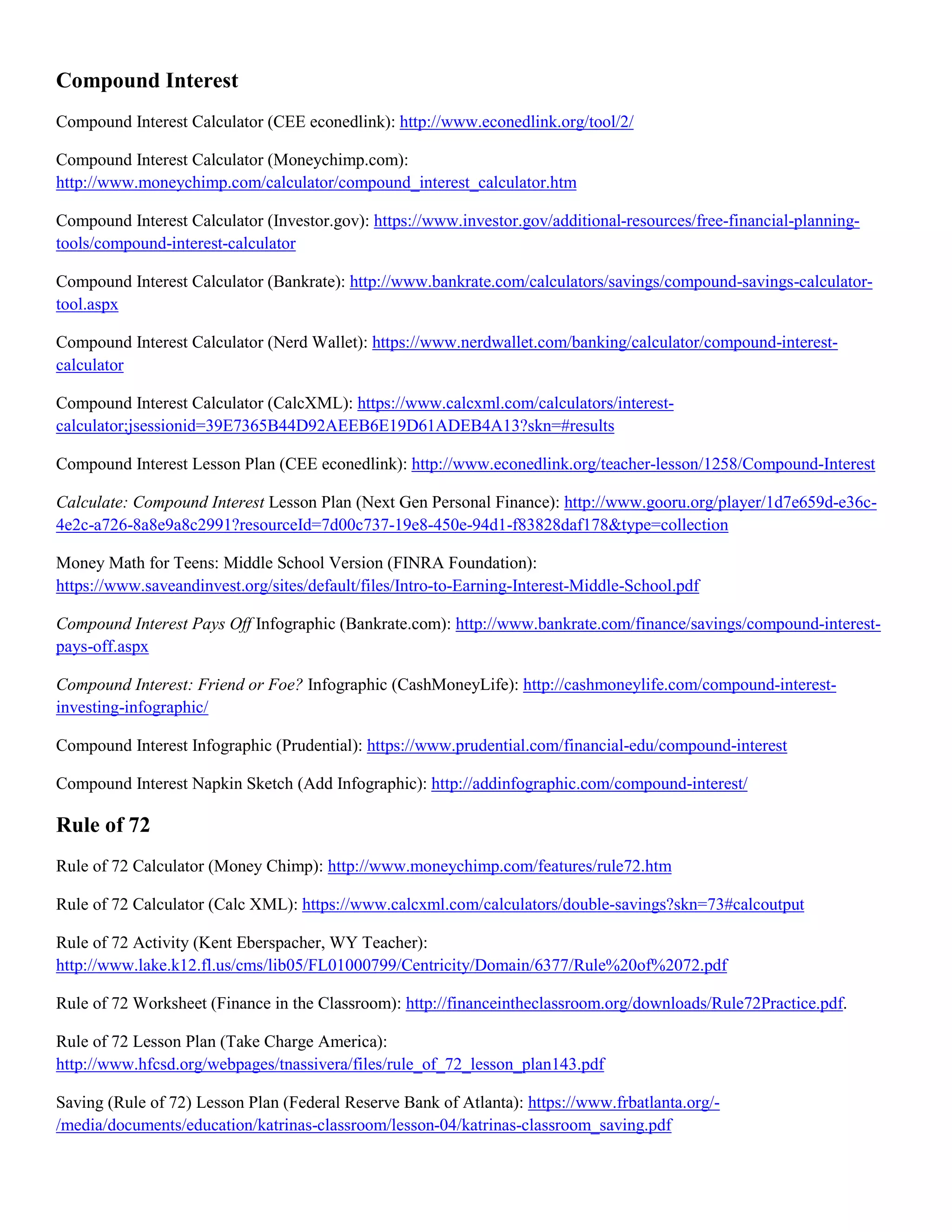 Learning Activities for Financial Education Programs | PDF