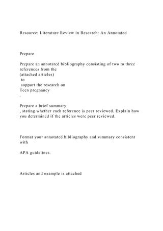 Resource Literature Review in Research An Annotated Prep.docx