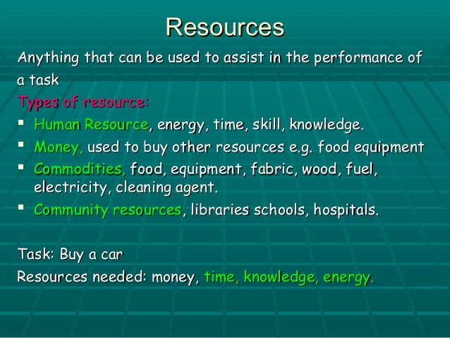 Resource management