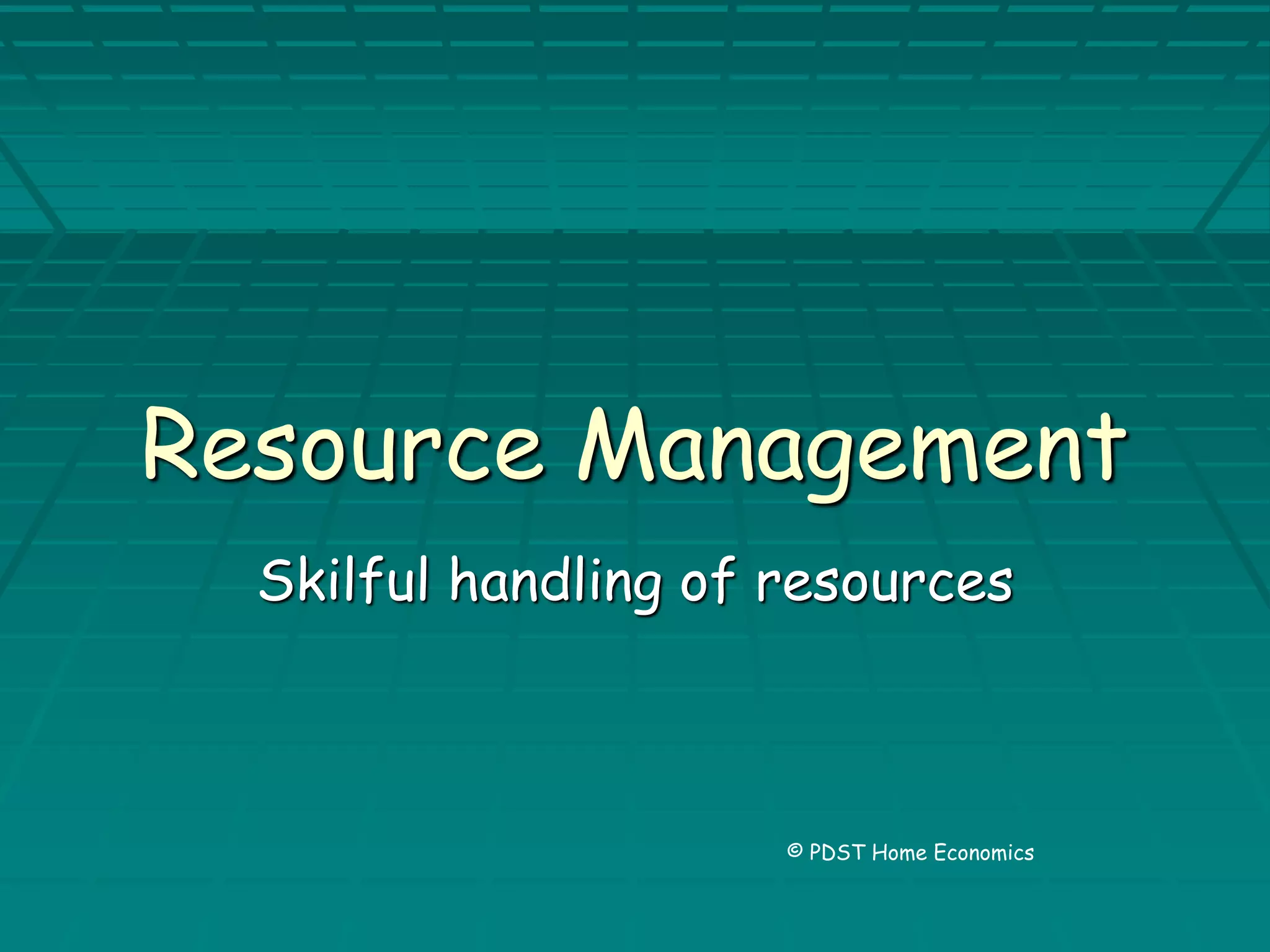 Resource Management | PPT