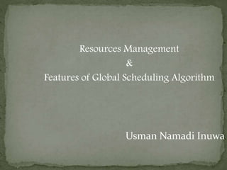Resource management original | PPT