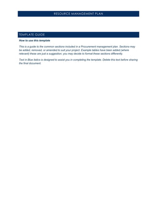 Resource management plan | PDF