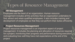 Resource Management Theory or Principle.pptx | Civil Engineering ...