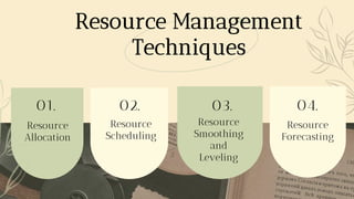 Resource Management Theory or Principle.pptx | Civil Engineering ...