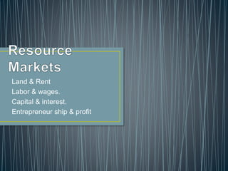 Resource markets | PPTX