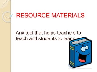 Resource materials in physical science | PPTX