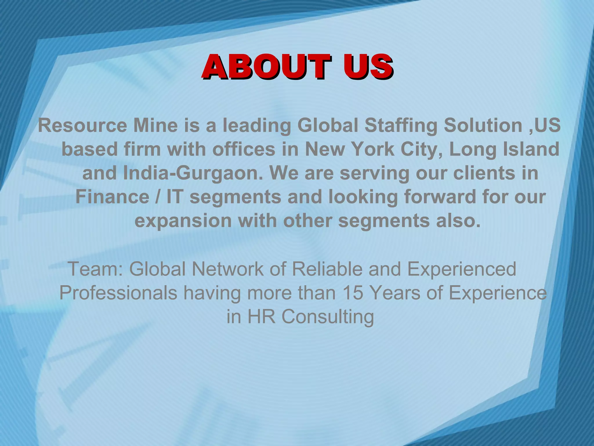 Resource Mine Presentation | PPT
