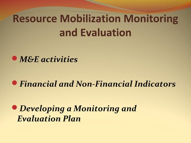 Resource Mobilization Process/strategy | PPT | Business | Business and ...