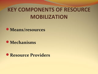 Resource Mobilization Process/strategy | PPT
