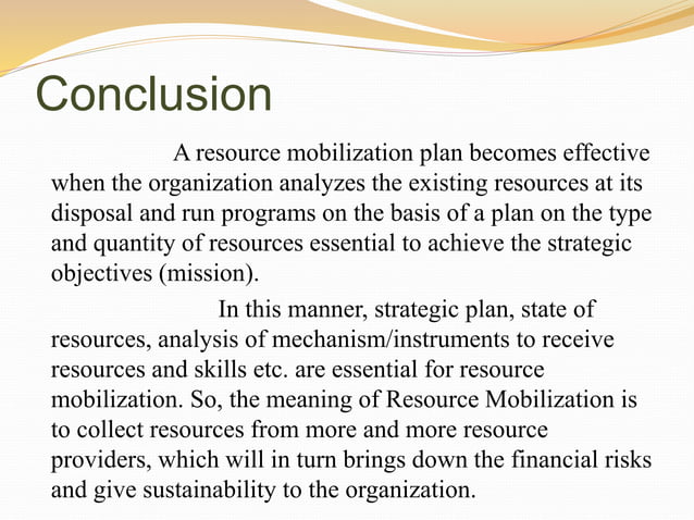 Resource mobilization | PPTX