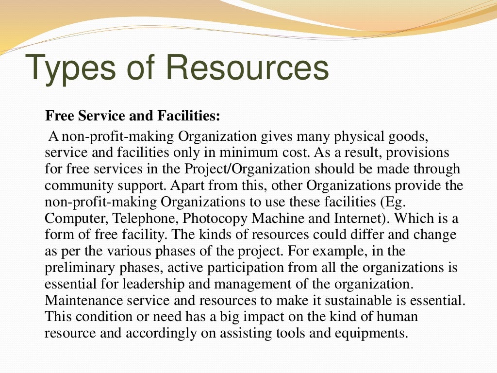 Resource mobilization