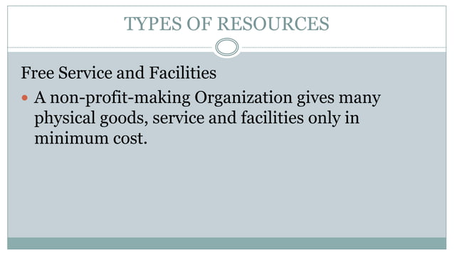 Resource Mobilization.pptx | Non-Profit Organizations | Industries