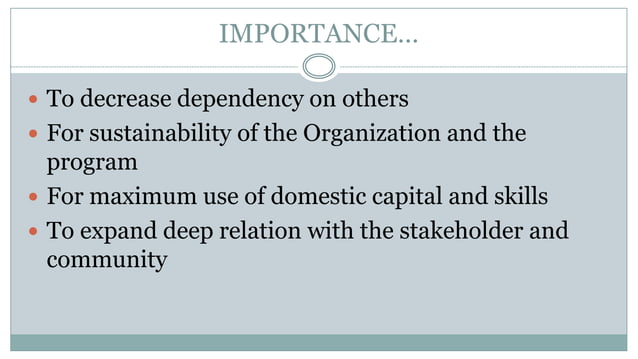 Resource Mobilization.pptx | Non-Profit Organizations | Industries