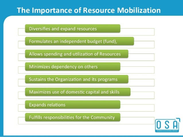 Resource mobilization (osa)
